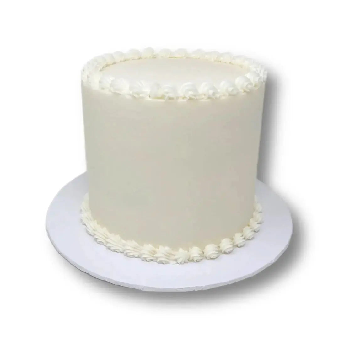 Next Day: Simple Smooth Cake with Border – That's The Cake Bakery