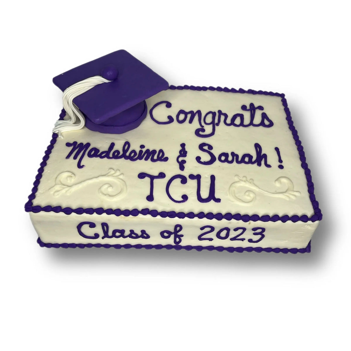 TCU Graduation Sheet Cake – That's The Cake Bakery