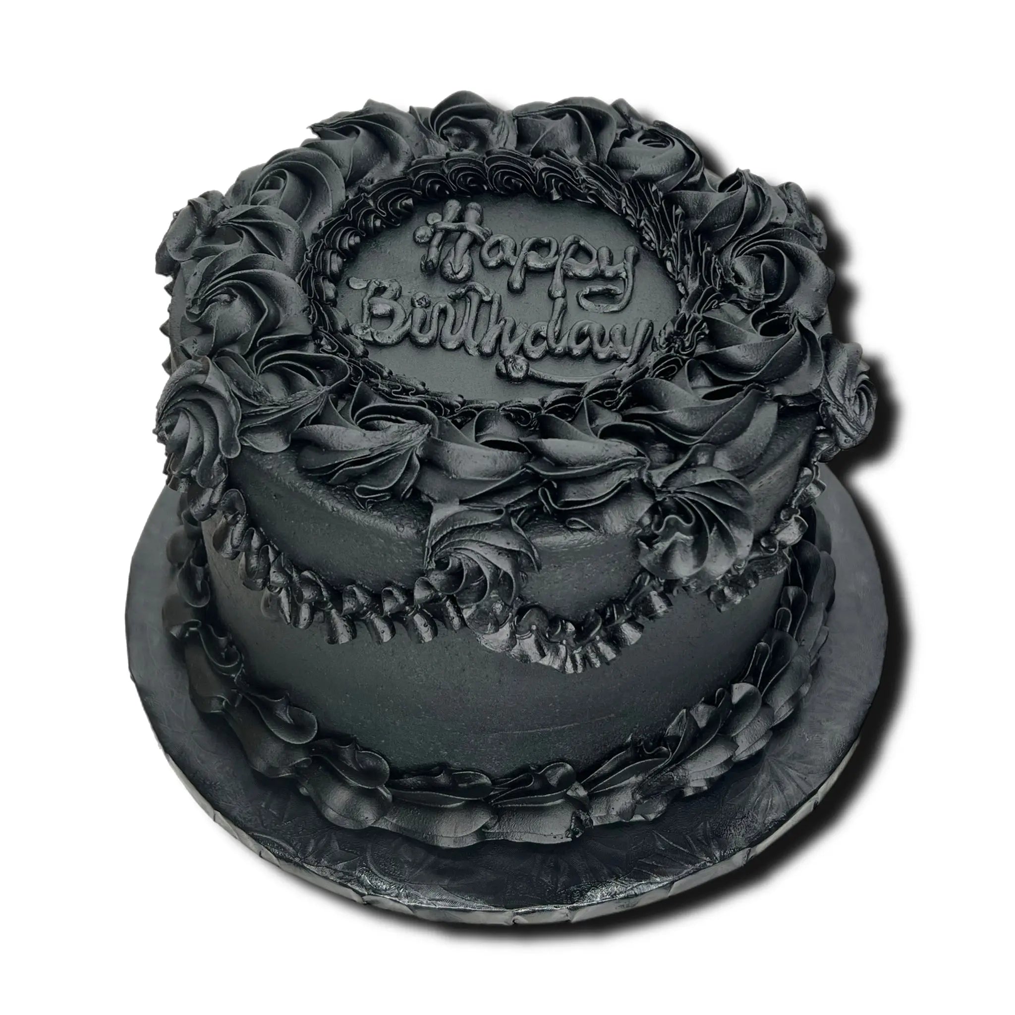 Monochrome Round Vintage Cake – That's The Cake Bakery