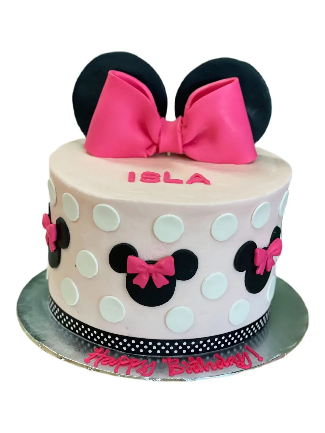 Minnie Polka Dot Cake - That's The Cake Bakery