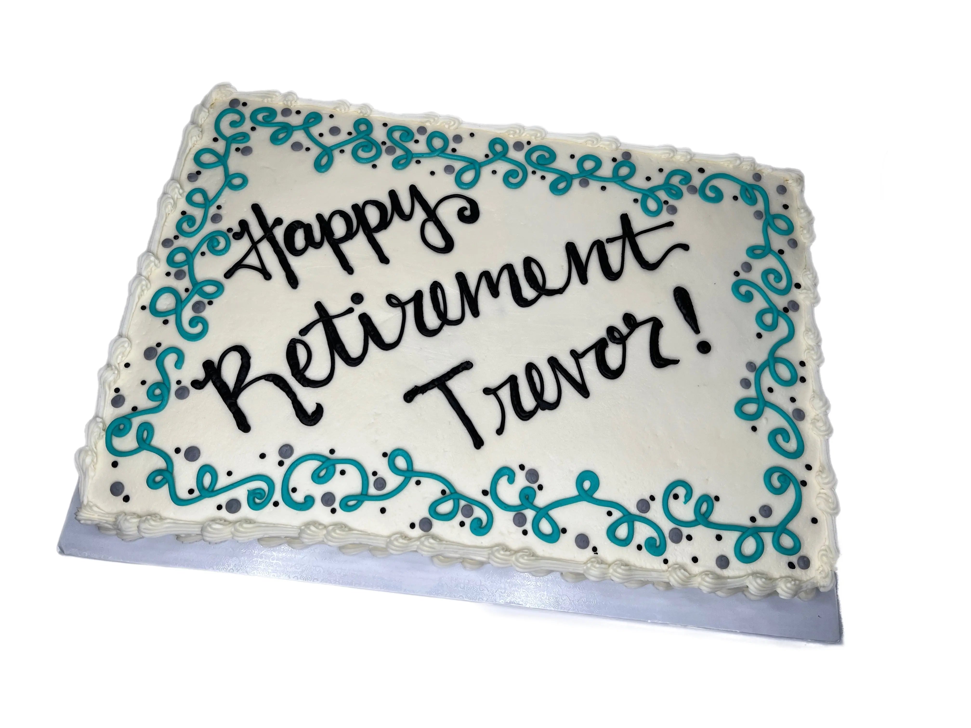 Retirement Sheet Cake | That's The Cake Bakery