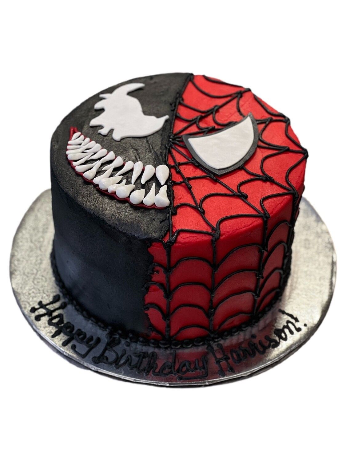 Spiderman Venom Split Cake | That's The Cake Bakery